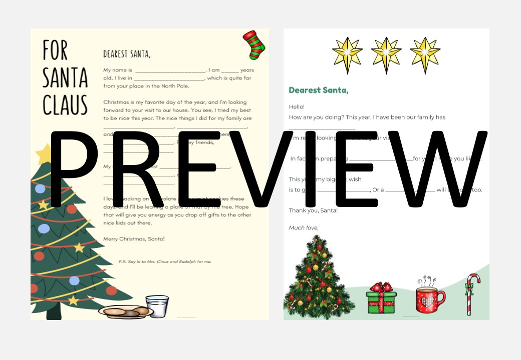 Dear Santa Letter Writing Templates | Made By Teachers