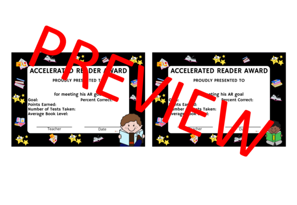 Accelerated Reading Awards | Made By Teachers
