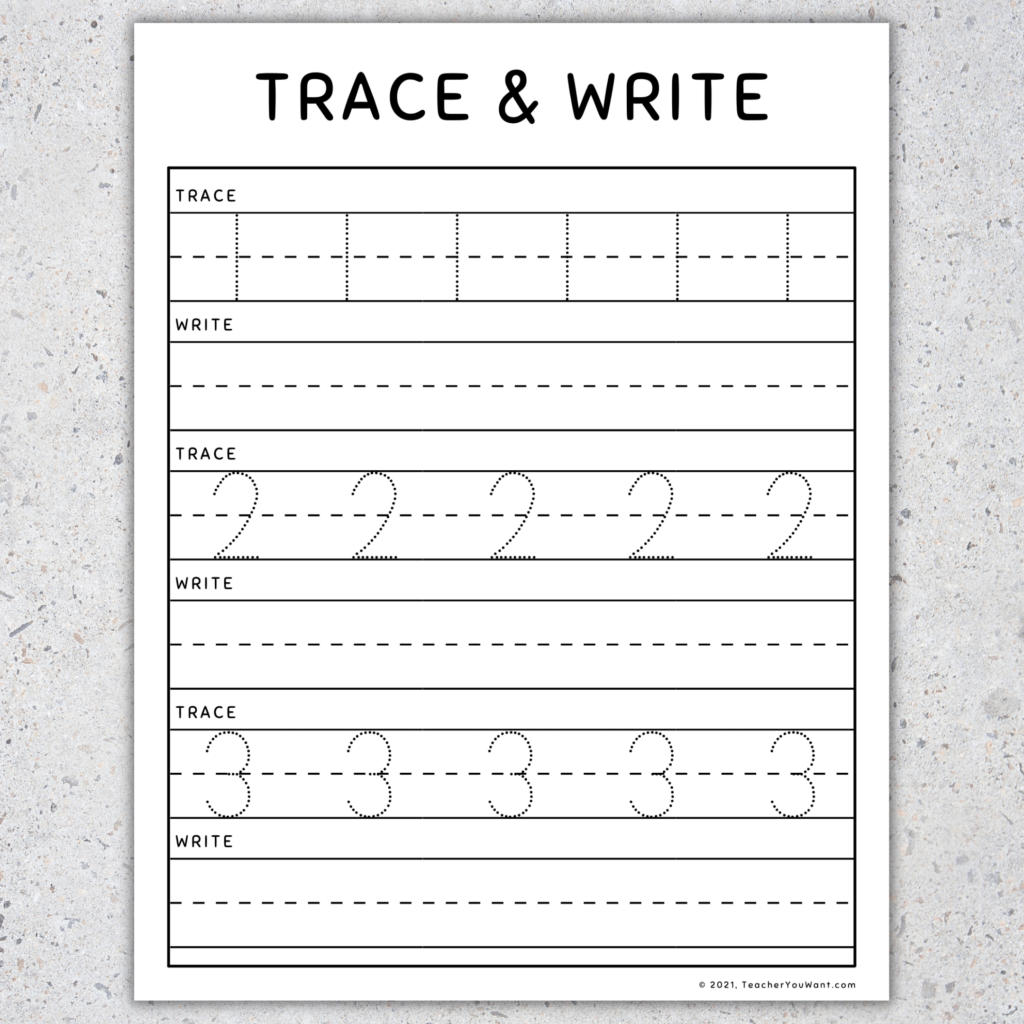 Numbers 1-10: Trace, Write, Draw, & Ten Frames Worksheets, Show the ...