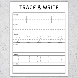 Numbers 1-10: Trace, Write, Draw, & Ten Frames Worksheets, Show the ...