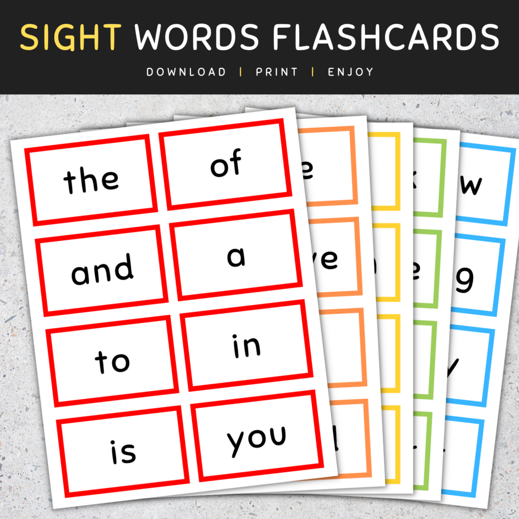 Fry Sight Word Flash Cards: 3rd 100, Boho Rainbow Sight Words, [SET 3 ...