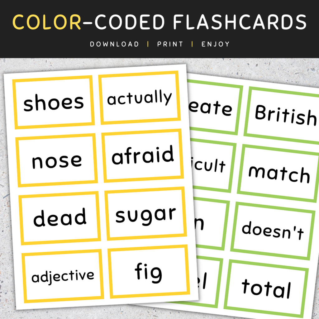 Fry Sight Words Flash Cards: 1000 Sight Words Bundle, [SET 1] | Made By ...
