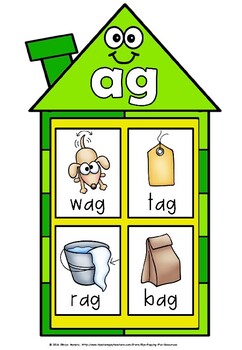 word family houses bundle - Made By Teachers