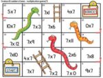 multiplication snakes and ladders game - Made By Teachers
