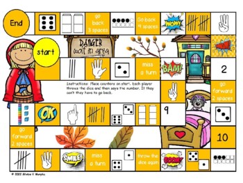 subitising dice game - Made By Teachers