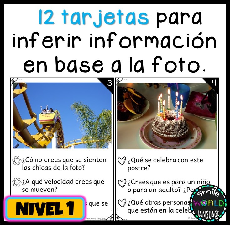 Inferencias español tarjetas detectives fotos fotografías inferir ...
