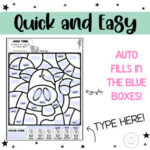 Farm Color by Sight Word Practice Editable Activities - Made By Teachers