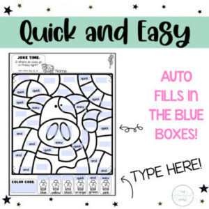 Farm Color by Sight Word Practice Editable Activities - Made By Teachers