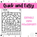 Number Sense Editable Color by Code Worksheets | Farm Coloring Pages ...