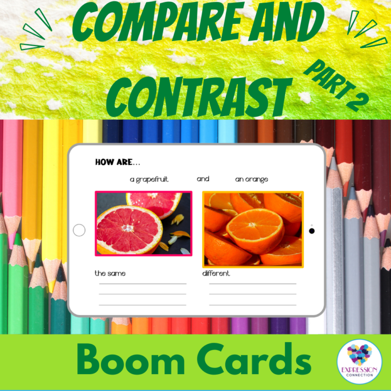 Compare And Contrast Two Picture Objects Boom Cards Bundle | Made By ...