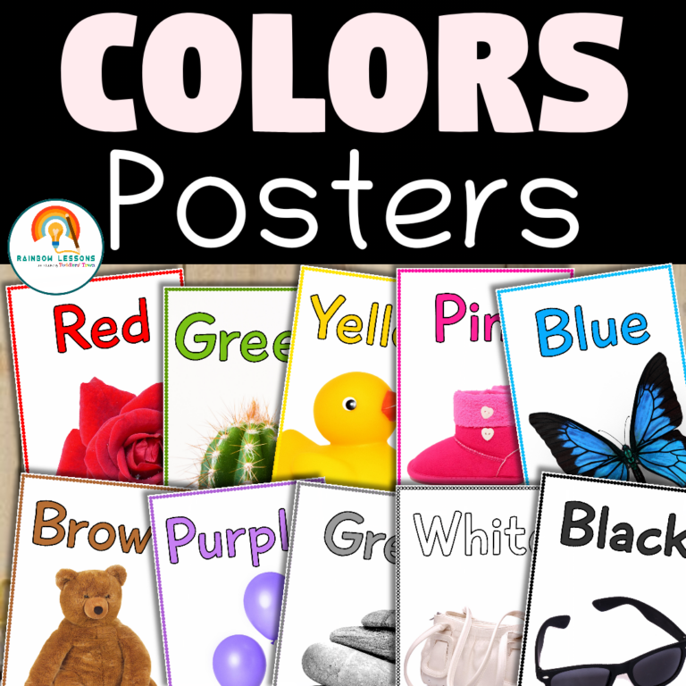 Colorful Classroom Decor | Color Posters | Color Word Posters | Colors ...