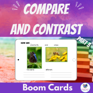 Compare And Contrast Two Picture Objects Part 3 Boom Cards - Made By ...