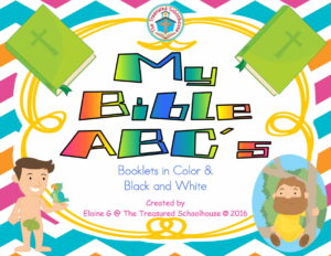 My Bible Alphabet Booklets in Color and Black & White - Made By Teachers