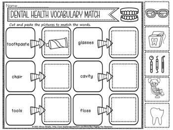 Dental health match - Made By Teachers