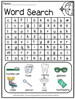 Dental word search - Made By Teachers