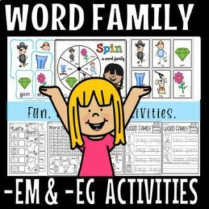 Word family eg em - Made By Teachers