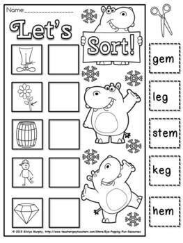 Word family eg em - Made By Teachers