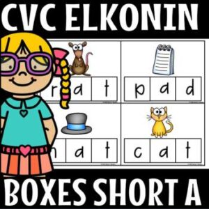 CVC elkonin boxes short a | Made By Teachers