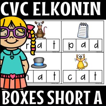 CVC elkonin boxes short a | Made By Teachers