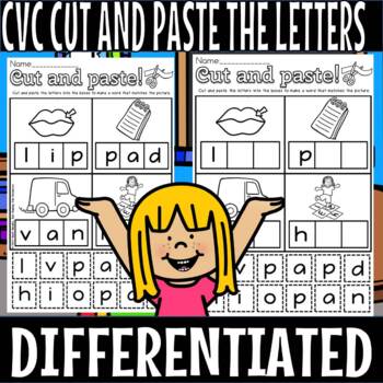 CVC cut and paste the letters | Made By Teachers
