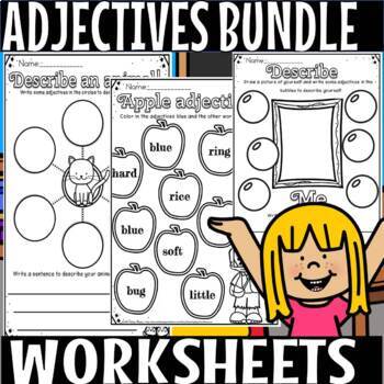 Adjectives growing bundle | Made By Teachers