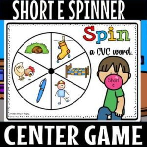 Short e spinner center game | Made By Teachers