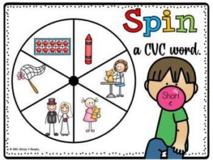 Short e spinner center game | Made By Teachers