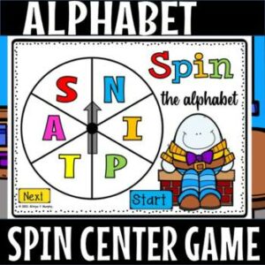 Alphabet powerpoint spinner game - Made By Teachers