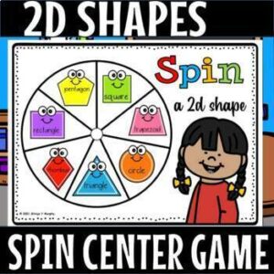 2d shapes spin centre - Made By Teachers