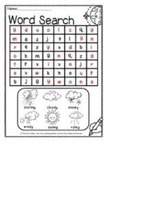 weather word search - Made By Teachers