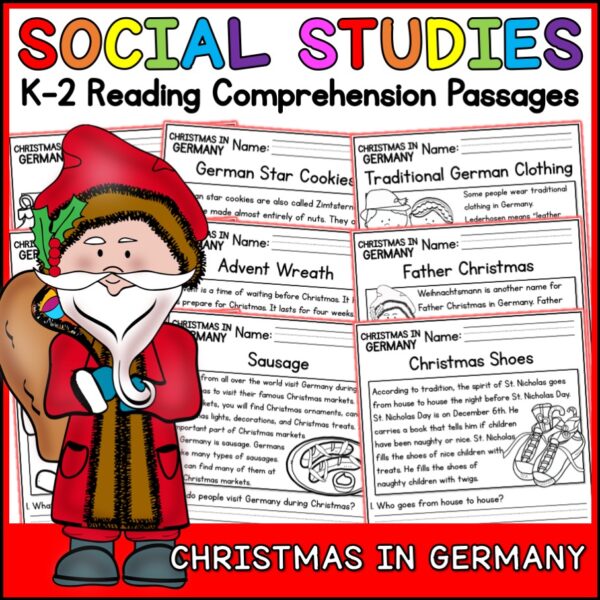 Christmas in the Netherlands Social Studies Reading Comprehension ...