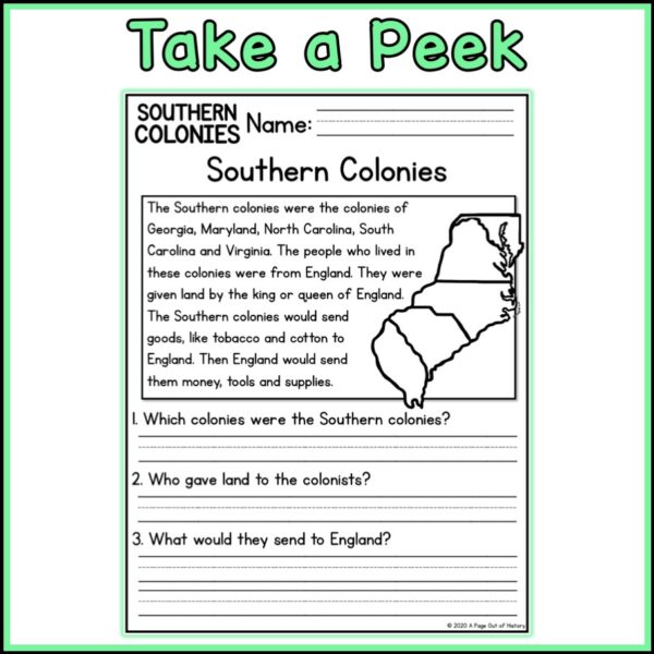 Southern Colonies Education | National Education