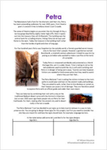 City Of Petra, Jordan - Tourism | Made By Teachers