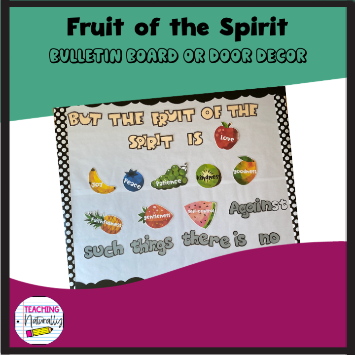 Fruit Of The Spirit Bible Verse Bulletin Board Made By Teachers