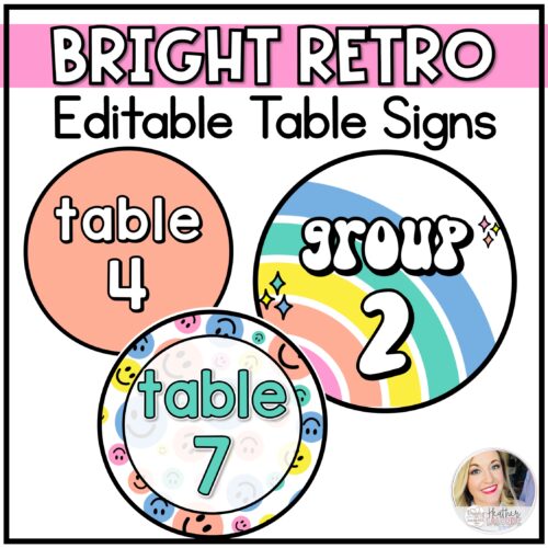 Editable Banner Retro Letters | Made By Teachers