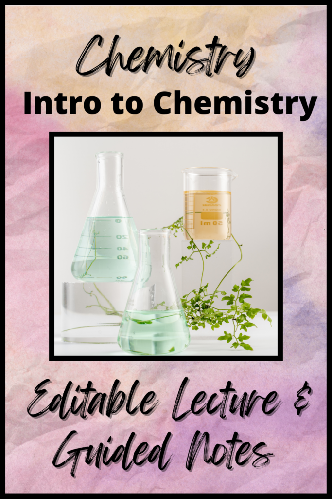 Chemistry: Unit 1 Introduction to Chemistry PowerPoint and Lecture ...