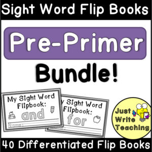 Pre-Primer Sight Word Flip Book Bundle (FlipBooks) | Made By Teachers
