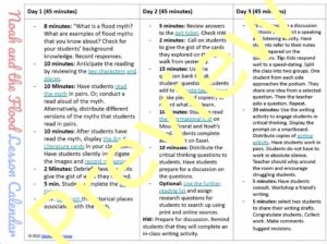 The Hebrew Flood Myth Noah's Ark: World Mythology Series for Grades 8 ...