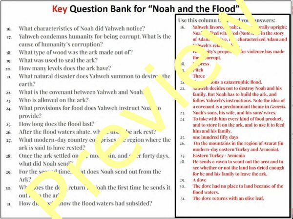 The Hebrew Flood Myth Noah's Ark: World Mythology Series for Grades 8 ...