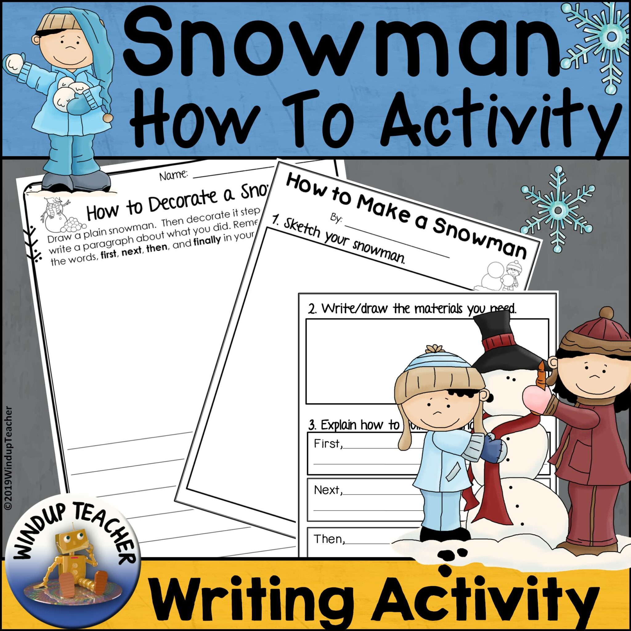 Snowman How To Writing Activities | Made By Teachers