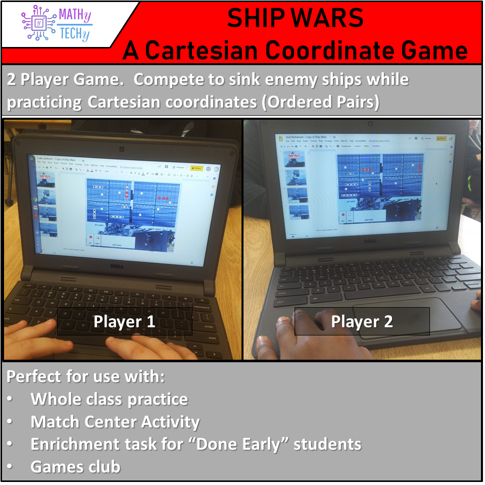 Ship Wars - A Google Slides Coordinate Game Battleship Style Distance ...