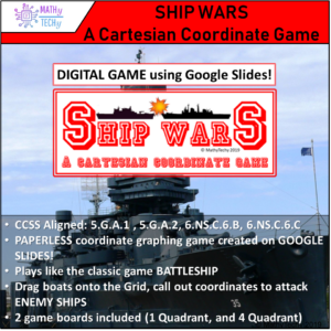 Ship Wars - A Google Slides Coordinate Game Battleship Style Distance ...