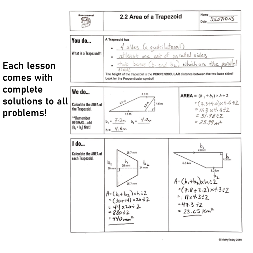 Geometry and Measurement Grade 6 7 8 - Unit Bundle - Made By Teachers