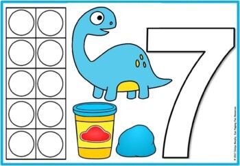 Dinosaur number mats - Made By Teachers