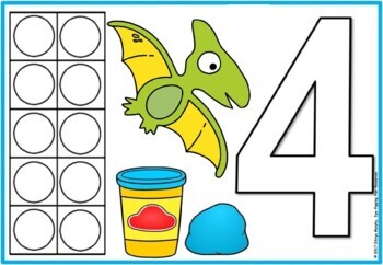 Dinosaur number mats - Made By Teachers
