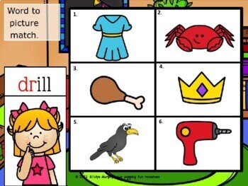Blends cr and br Powerpoint game and pdf | Made By Teachers