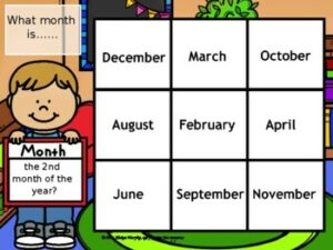 Months of the year POWERPOINT GAME - Made By Teachers