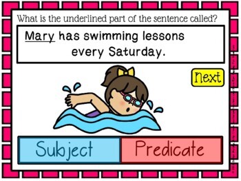 Subject or predicate powerpoint | Made By Teachers