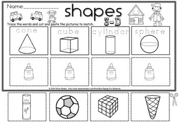 3d SHAPES kindergarten - Made By Teachers
