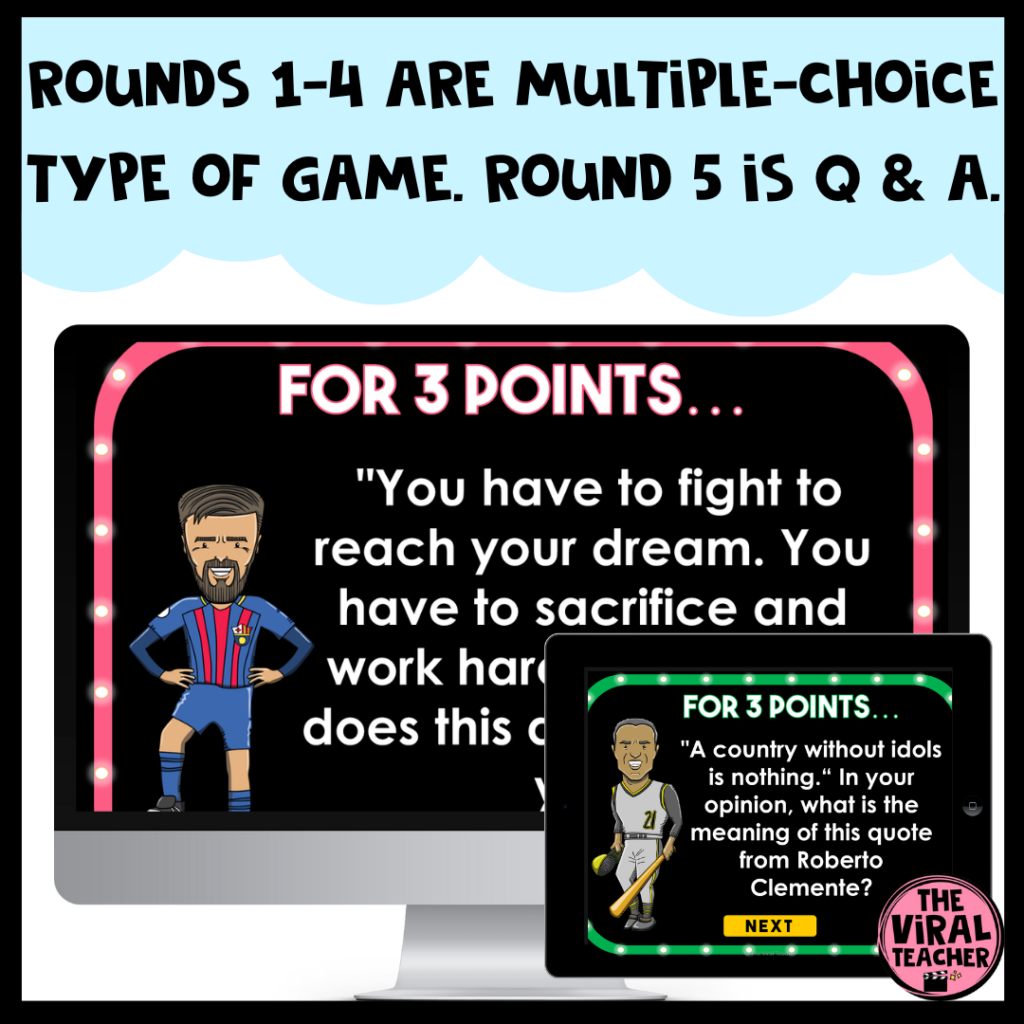 Hispanic Heritage Month Mutiple Choice Quiz Game Show for Google Slides ...